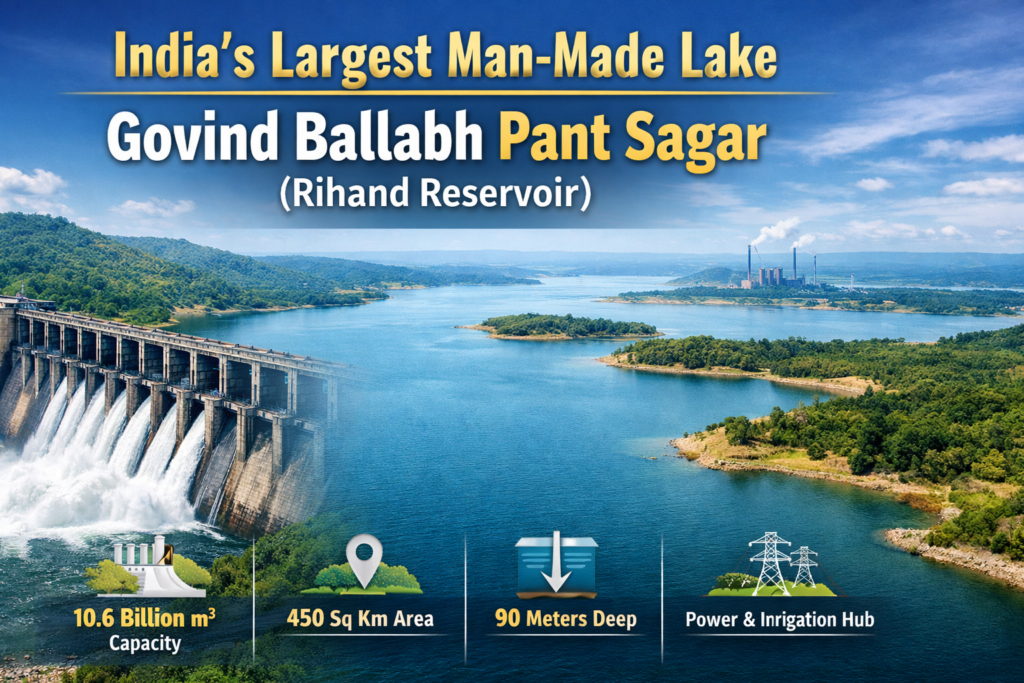India’s Largest Man-Made Lake – Govind Ballabh Pant Sagar | Rihand ...
